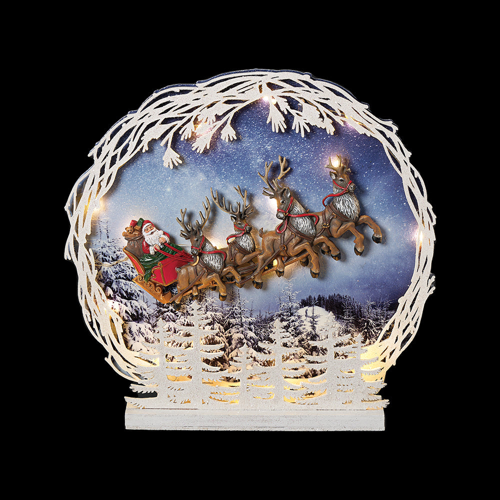 Flying santa sleigh store