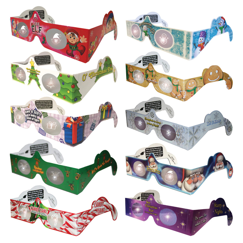 Magic Christmas Light Changing Glasses (12 Designs) – The Christmas ...