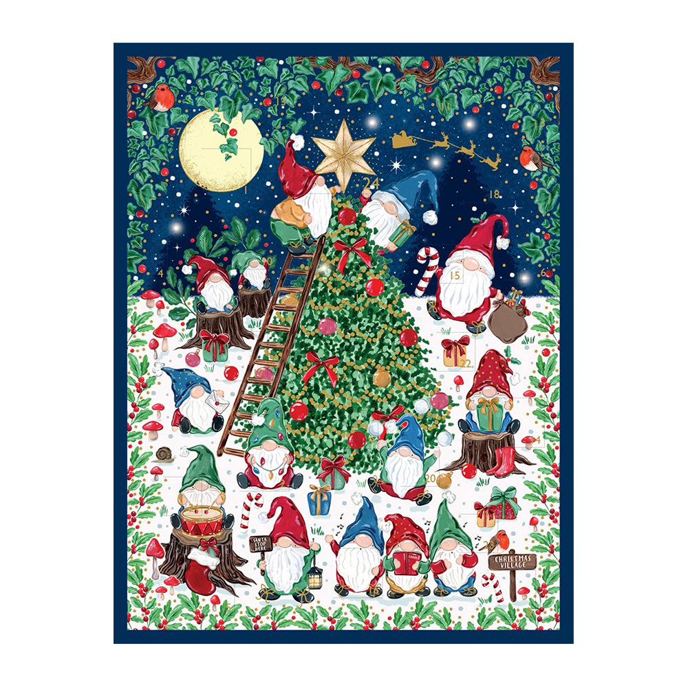 Gnome Christmas Party Advent Calendar 39cm UK Decor – The Christmas ...