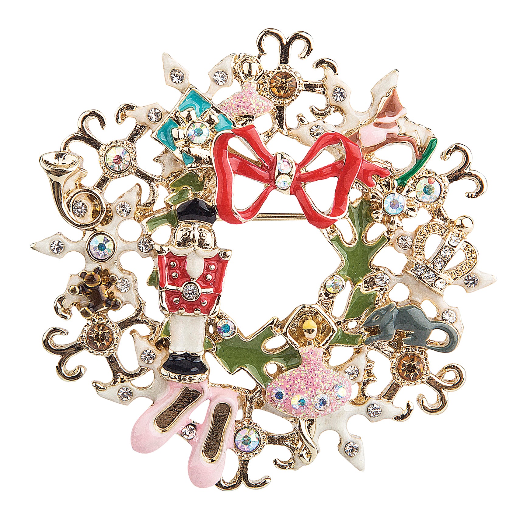 Nutcracker Wreath Brooch Ballet Inspired Christmas – The Christmas ...