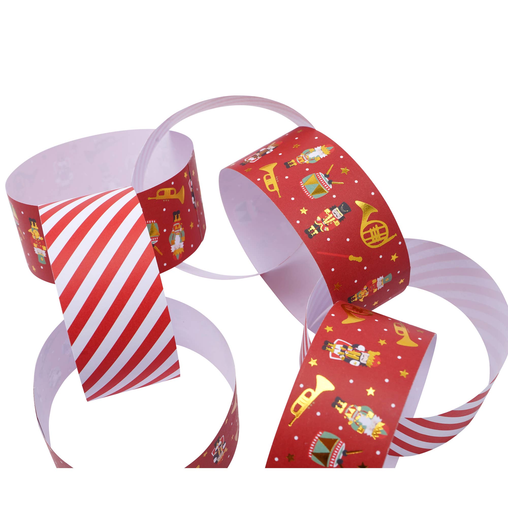 Nutcracker Paper Chains Pack 100 Christmas Decor – The Christmas ...