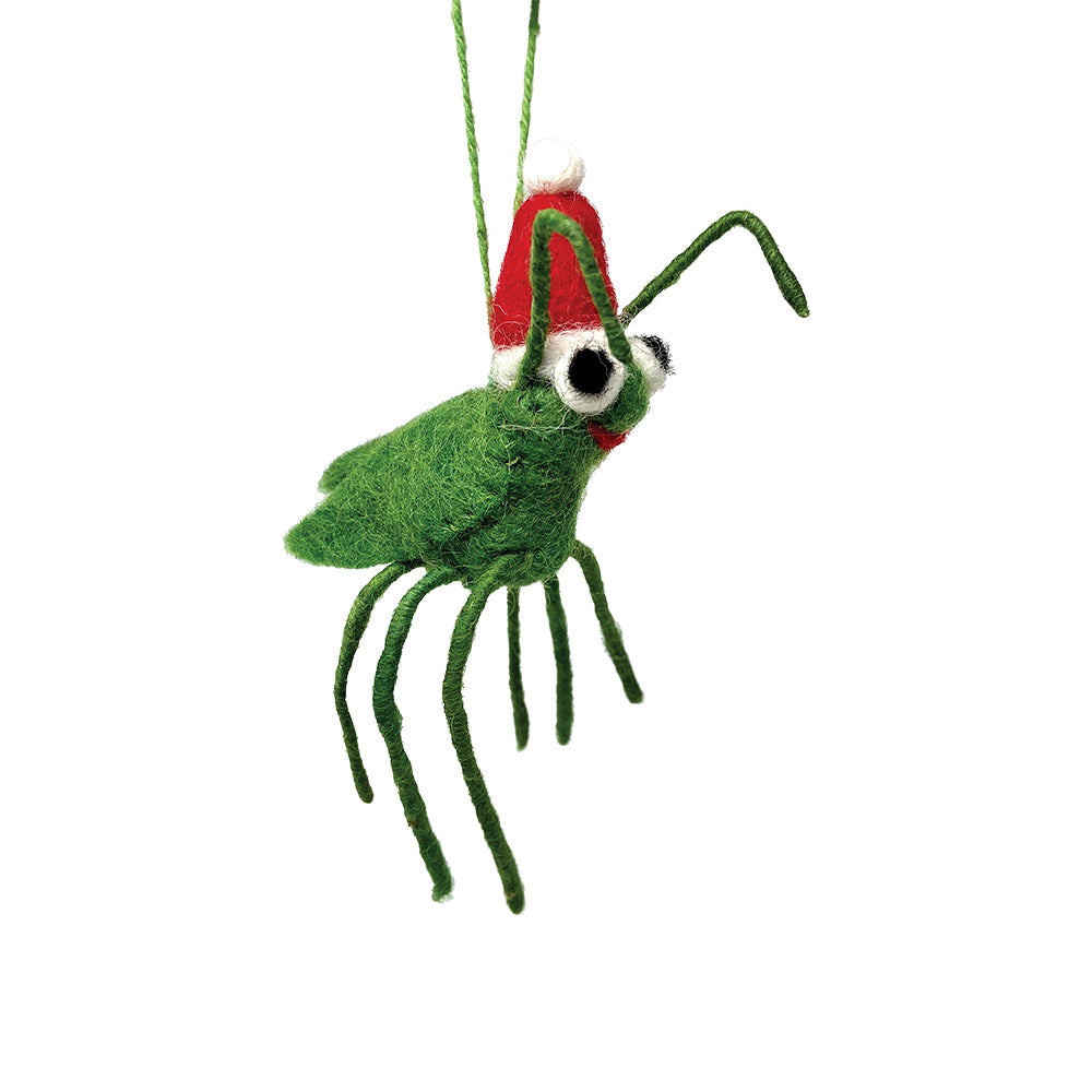 Felt Cricket Christmas Tree Ornament Red Woodland – The Christmas ...