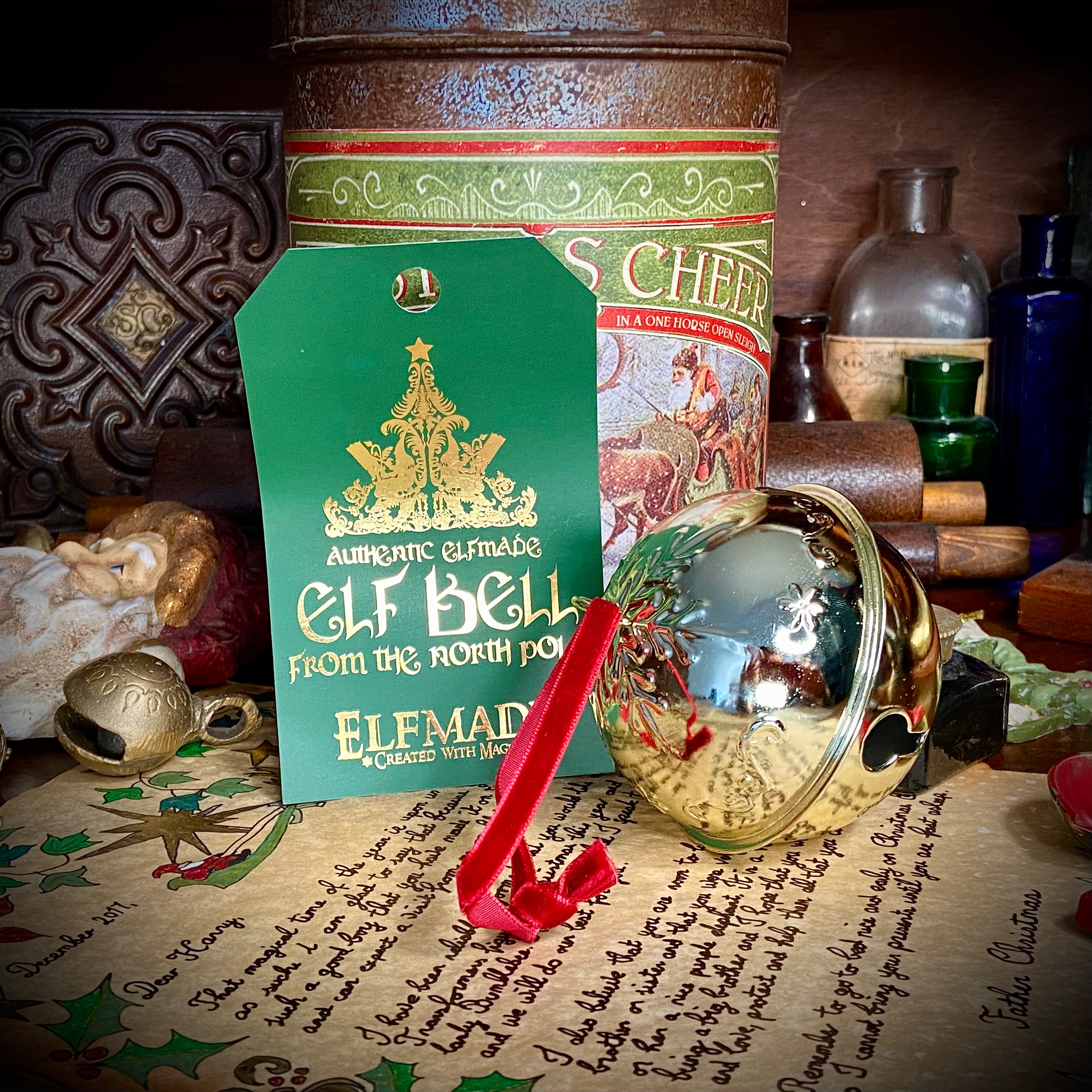 Magic Elf Bell Gold Foiled Tree Ornament For Christmas – The Christmas ...