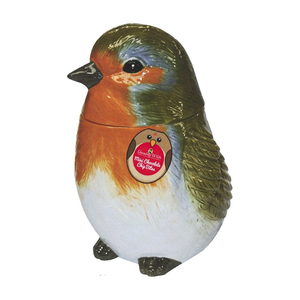 Ceramic Robin Christmas Biscuit Barrel 150 g – The Christmas Imaginarium