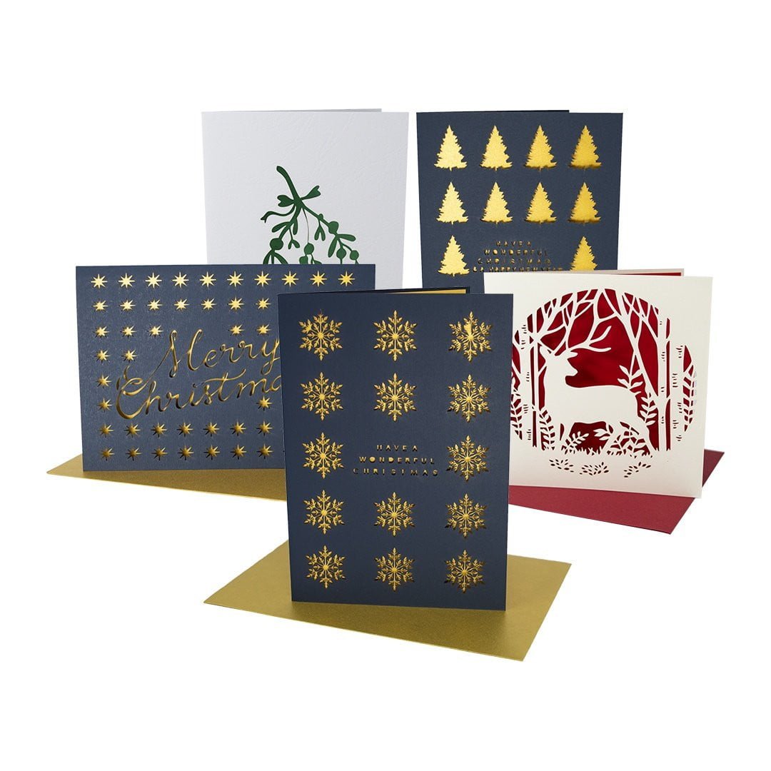 Christmas Laser Cut Business Cards Carlton Cards UK Greetings