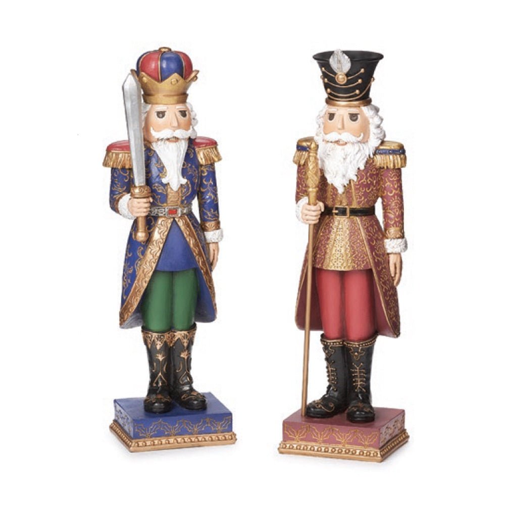 Red or Blue Resin Nutcrackers with Sword or Staff - Choice of 2 – The ...